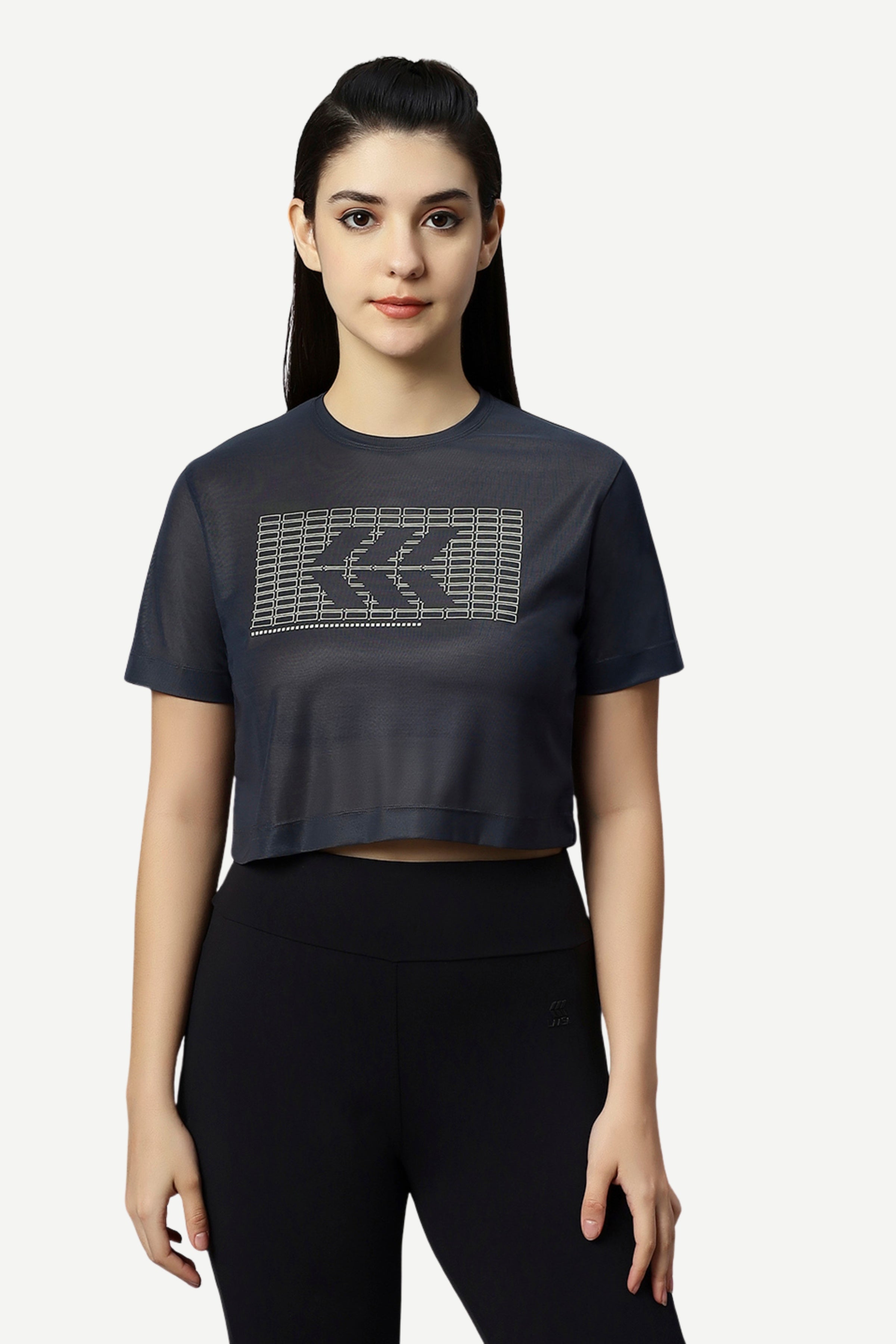 WOMEN STYLISH MESH CROP TOP – Laasa Sports